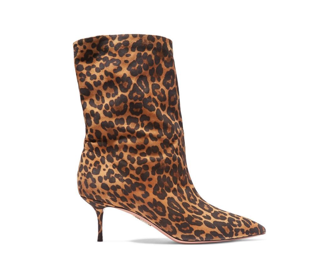 Botines con estampado de leopardo | 12 botines de tacón bajo...